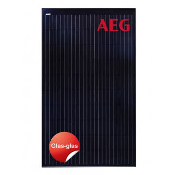 AEG 370Wp Mono Full Black Glas Glas Half cel pv paneel - Zonnepanelen ...